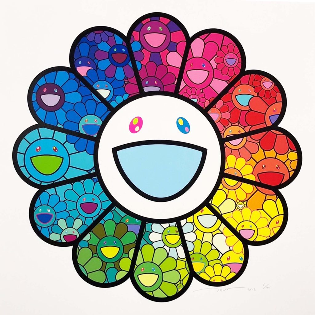 2022.06.10] Multicolor Superflat Flowers- Archival pigment & silkscreen ...