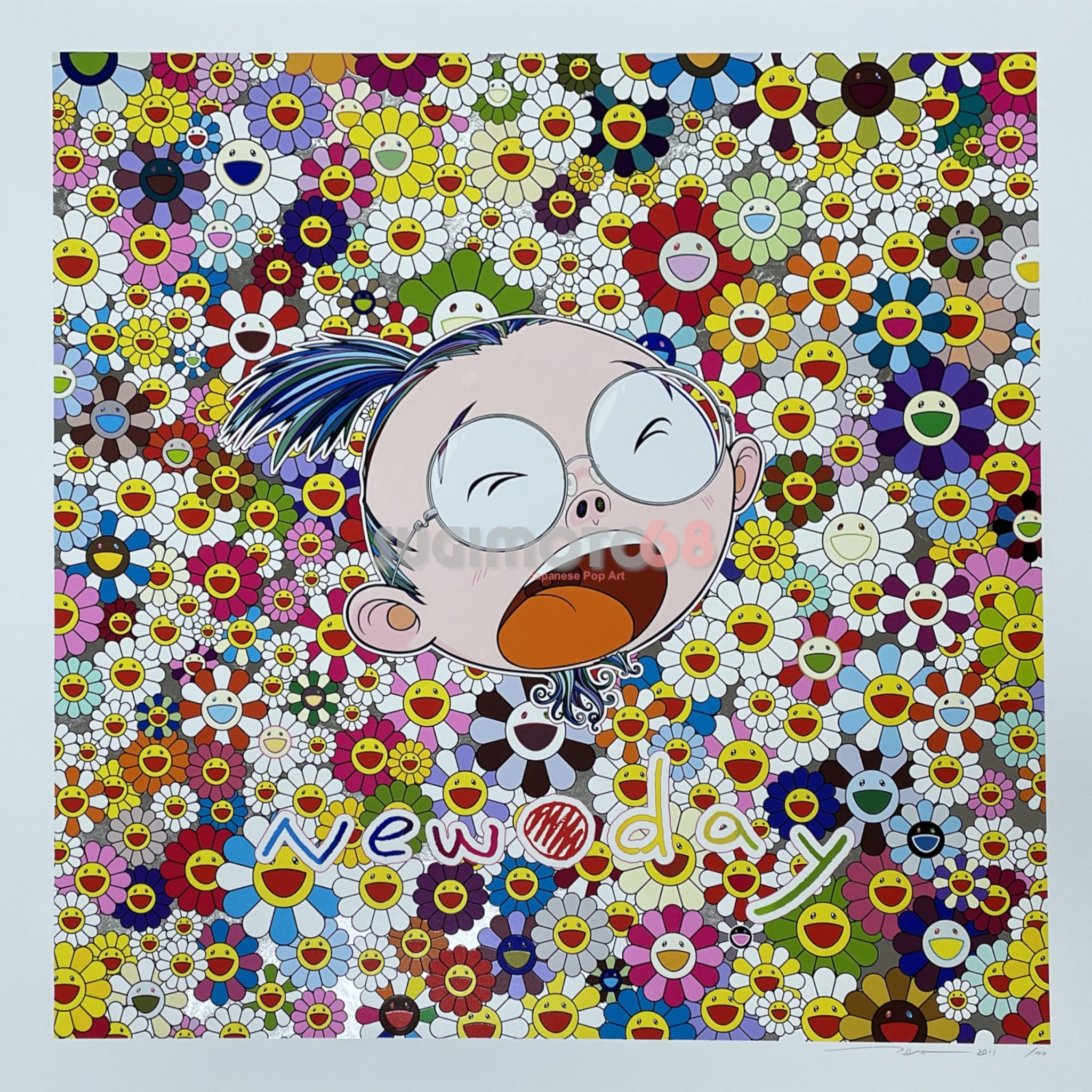Murakami Takashi New Day: Self Portrait silkscreen (2011) – Japanese ...
